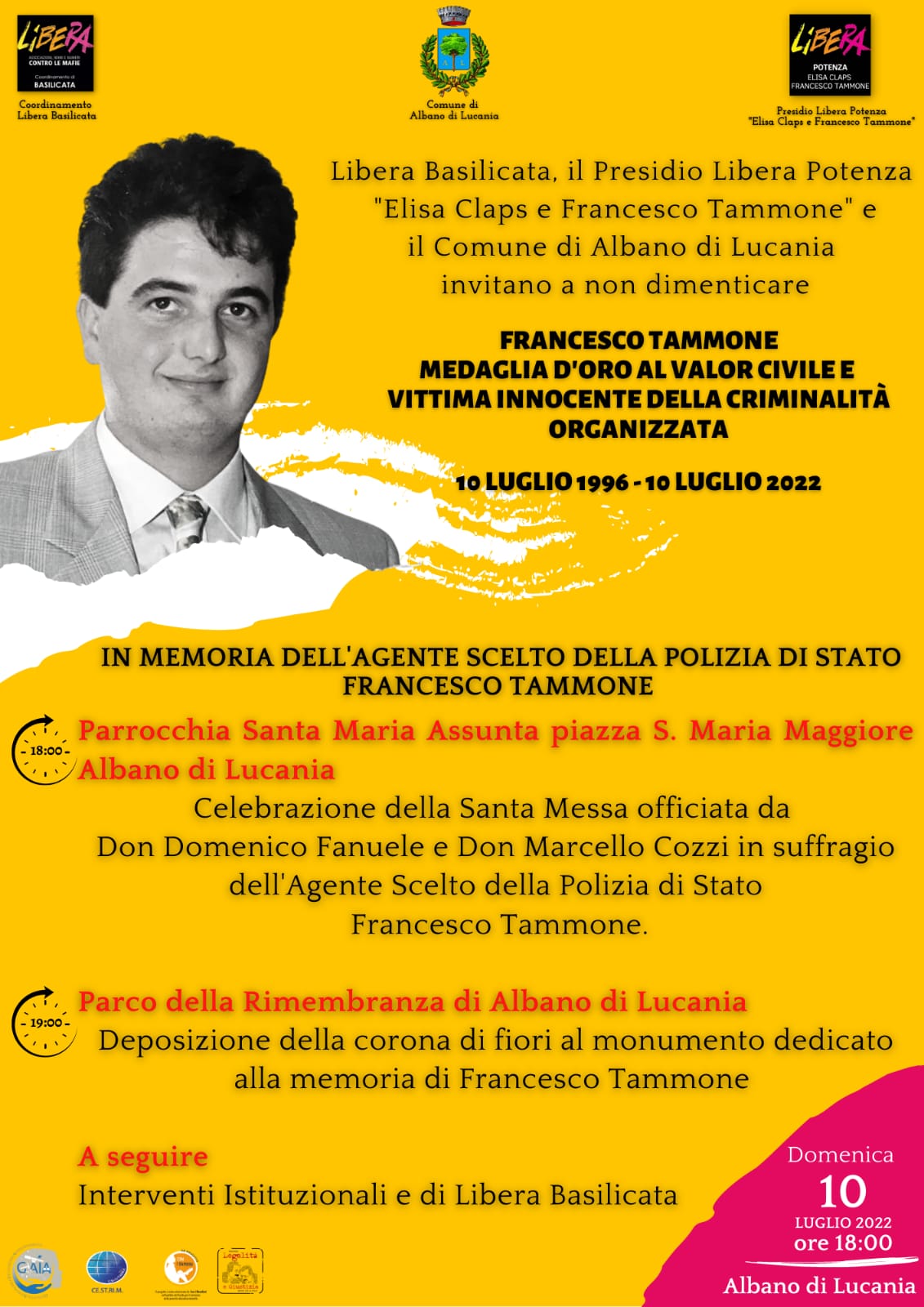 Ad Albano di Lucania una cerimonia per ricordare Francesco Tammone - G ...